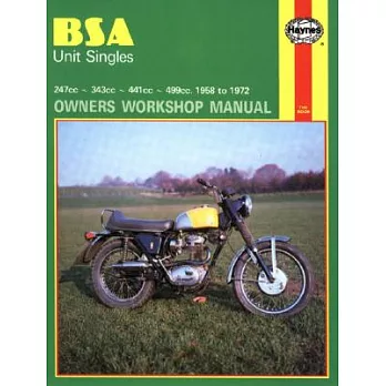 博客來-BSA Unit Singles Owners Workshop Manual, No. 127: ’58-’72