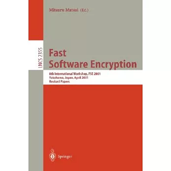 博客來-Fast Software Encryption