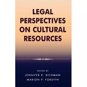 博客來-Legal Perspectives on Cultural Resources