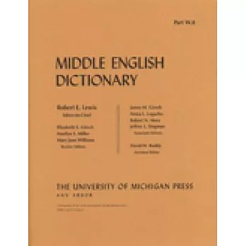 博客來-Middle English Dictionary