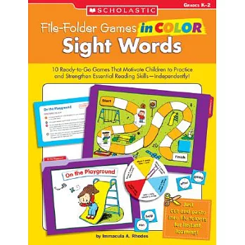 博客來-File-folder Games in Color: Sight Words: Grades D-2