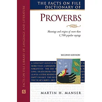 博客來-The Facts on File Dictionary of Proverbs