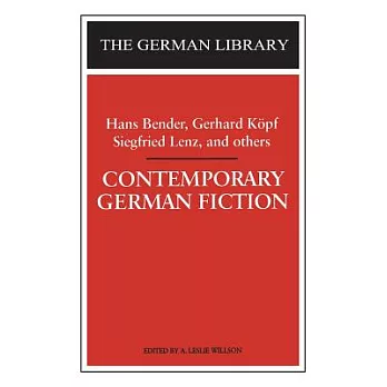 博客來-Contemporary German Fiction
