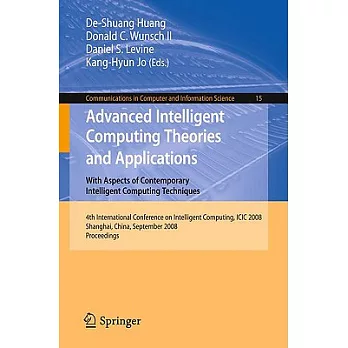 博客來-Advanced Intelligent Computing Theories and Applications: With Aspects of Contemporary ...