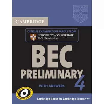 博客來-Cambridge Bec 4 Preliminary Self-Study Pack (Student’s Book with Answers and Audio CD ...