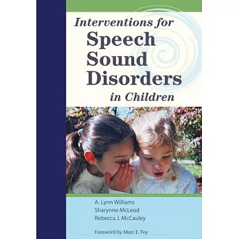博客來-Interventions for Speech Sound Disorders in Children [With DVD]