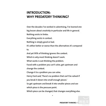 博客來-Predatory Thinking: A Masterclass in Out-Thinking the Competition