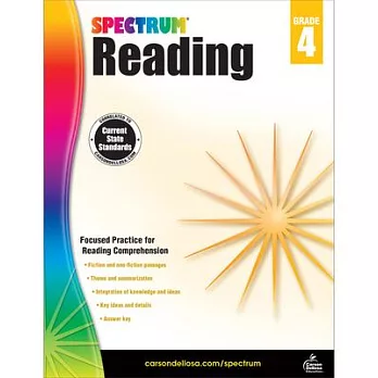 博客來-Spectrum Reading Workbook, Grade 4
