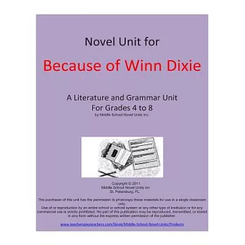 博客來-Novel Unit for Because of Winn Dixie: A Complete Literature and ...