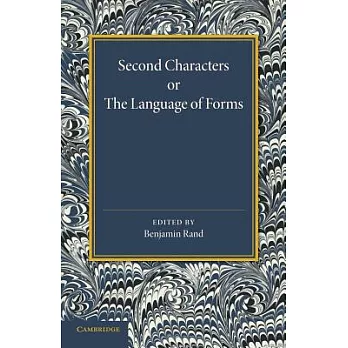 博客來-Second Characters or the Language of Forms