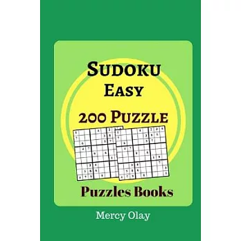 博客來-Sudoku Easy 200 Puzzle Puzzles Books: Easy Suduko Puzzle Books for ...