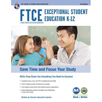 博客來-FTCE Exceptional Student Education K-12 (061) Book + Online 2e