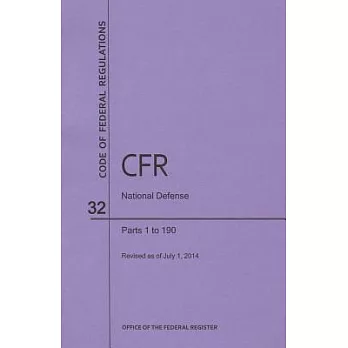 博客來-Code of Federal Regulations Title 32