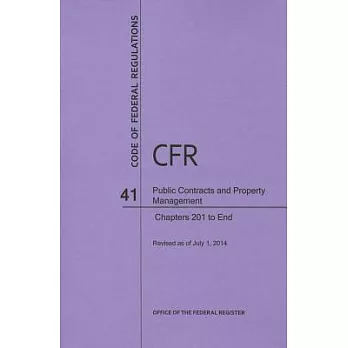博客來-Code of Federal Regulations Title 41
