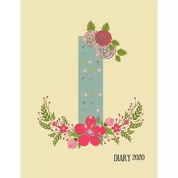 博客來-Perfect personalized initial diary Rustic Floral Initial Letter I ...