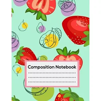 博客來-Composition Notebook: Wide Ruled Lined Paper Notebook Journal ...