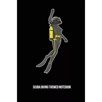 博客來-Scuba Diving Themed Notebook: 6x9in Blank Paper Diver Notebook ...