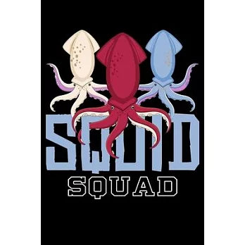 博客來-Squid Squad: The Mighty Squid Squad Octopus Gang Lined Notebook ...