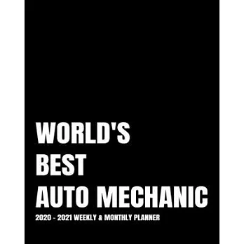 博客來-World’’s Best Auto Mechanic Planner: 2-Year 2020- 2021 Productivity ...