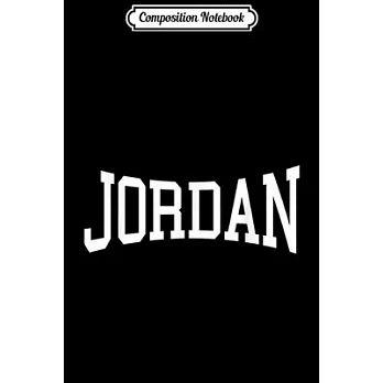 博客來-Composition Notebook: Jordan Vintage Sports Team College Arch ...