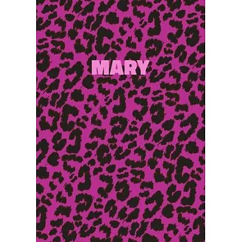 博客來-Mary: Personalized Pink Leopard Print Notebook (Animal Skin Pattern ...