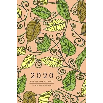 博客來-Appointment Book 2020: 6x9 - 15 Minute Planner - Large Notebook ...