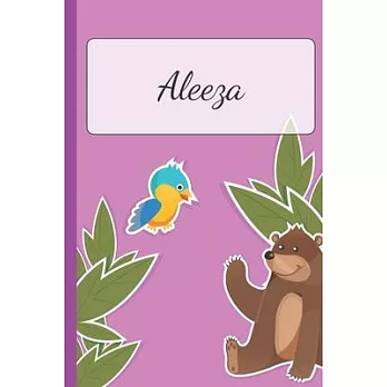 博客來-Aleeza: Personalized Name Notebook for Girls - Custemized with 110 ...