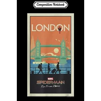 博客來-Composition Notebook: Marvel Spider-Man Far From Home London ...