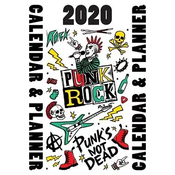 博客來-2020 Punk Rock Calendar & Planner: Punk’’s not dead
