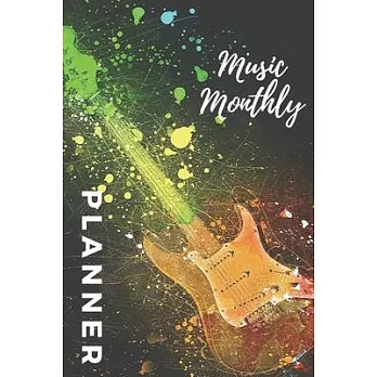 博客來-Music Monthly Planner: Organizer, Calendar, Schedule, New Year ...
