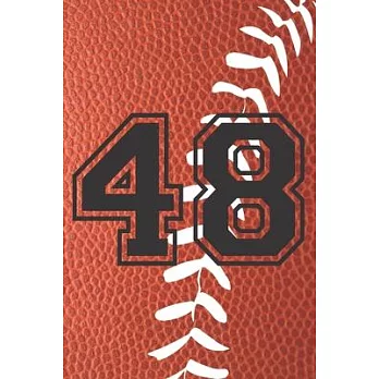 博客來-48 Journal: A Football Jersey Number #48 Forty Eight Notebook For ...