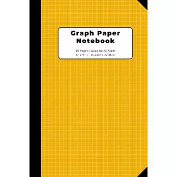 博客來-Graph Paper Notebook: Grid Paper Notebook (Yellow): Quad Ruled - A5 ...