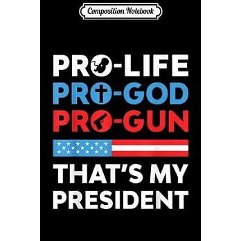 博客來-Composition Notebook: Trump 2020 US Flag - God Bless America - USA ...