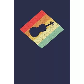 博客來-Violinist Notebook: Retro Vintage 80s Violin 6 x 9 (A5) Graph Paper ...