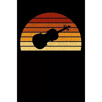 博客來-Violinist Notebook: Vintage Sunset Violin 6 x 9 (A5) Graph Paper ...