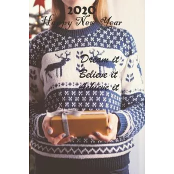 博客來-Dream It.Believe It. Achieve It 2020 Happy New Year: 100 Lined ...