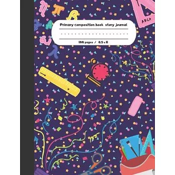 博客來-Primary composition book story journal: School Write and Draw ...