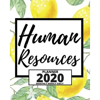 博客來-Human Resources: 2020 Planner For Hr Specialist, 1-Year Daily ...
