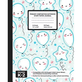 博客來-Primary Composition Notebook Story Paper Journal: Handwriting ...