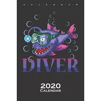 博客來-Diver Fish Calendar 2020: Annual Calendar for animal friends, who ...