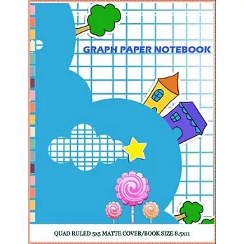 博客來-Graph Paper Notebook Quad Ruled 5x5 Matte Cover/Book Size 8.5 x 11 ...