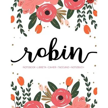 博客來-Robin: Notebook - Libreta - Cahier - Taccuino - Notizbuch: 110 ...