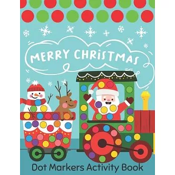 博客來-Dot Markers Activity Book Merry Christmas: Easy Guided BIG DOTS ...