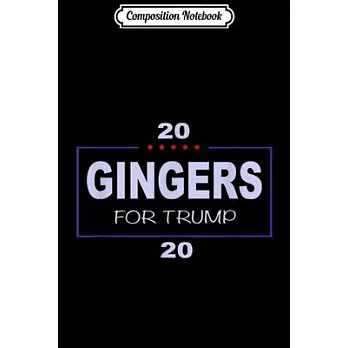 博客來-Composition Notebook: Gingers for trump in 2020 Journal/Notebook ...