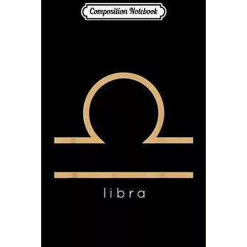 博客來-Composition Notebook: Minimalist Zodiac Sign Libra Gift Women Men ...