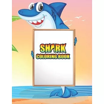 博客來-Shark coloring Book: Shark coloring Book for Kids, toddlers, Baby ...