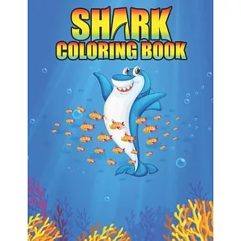 博客來-Shark coloring Book: Shark coloring Book for Kids, toddlers, Baby ...