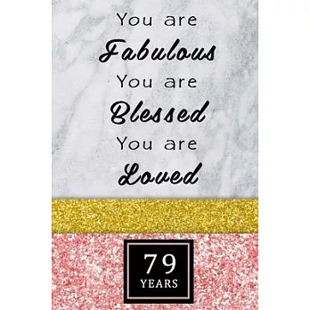 博客來-You Are Fabulous Blessed And Loved: Lined Journal / Notebook - Rose ...