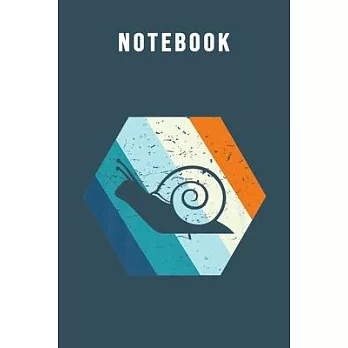博客來-Notebook: Snail Notebook College Blank Lined 6 x 9 inch 110 pages ...