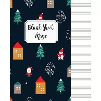 博客來-Blank Sheet Music Composition Manuscript Staff Paper Art Music ...